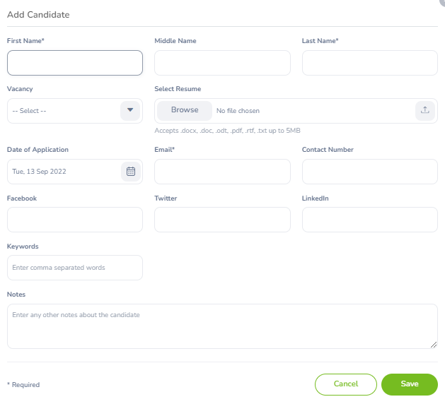 How to add candidates to created vacancies – OrangeHRM
