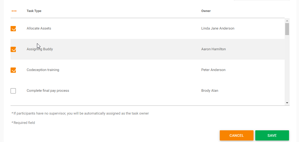 How to create on/offboarding templates – OrangeHRM