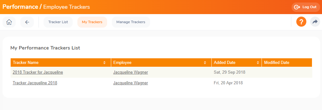 How to view and add performance logs to your Performance Trackers ...