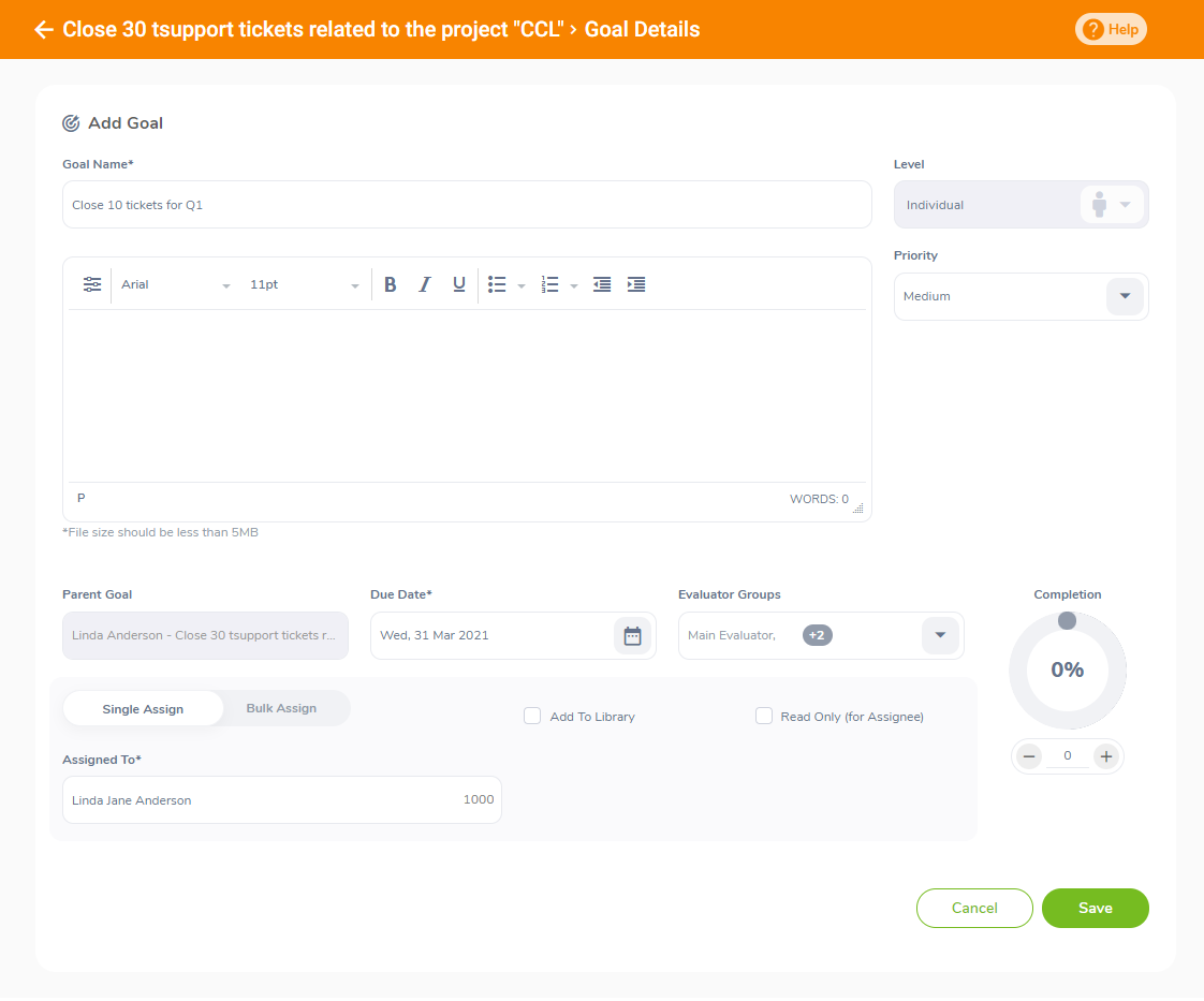 How to set up Goals/Objectives – OrangeHRM