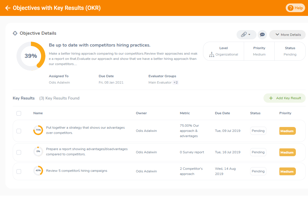 How to set up Goals/Objectives – OrangeHRM