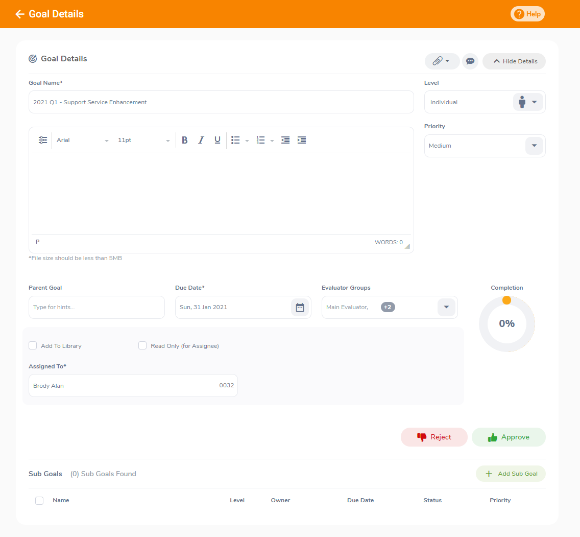 How to set up Goals/Objectives – OrangeHRM