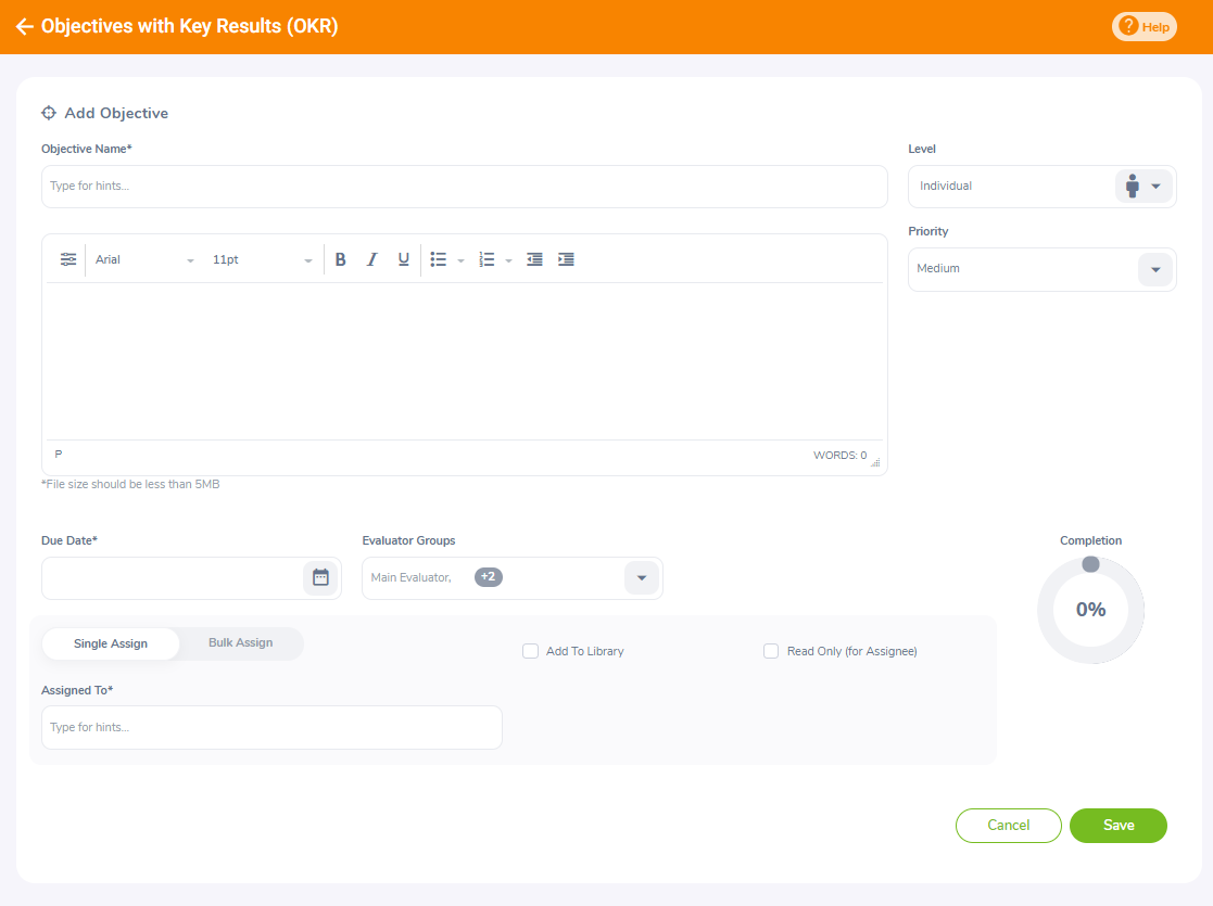 How to set up Goals/Objectives – OrangeHRM