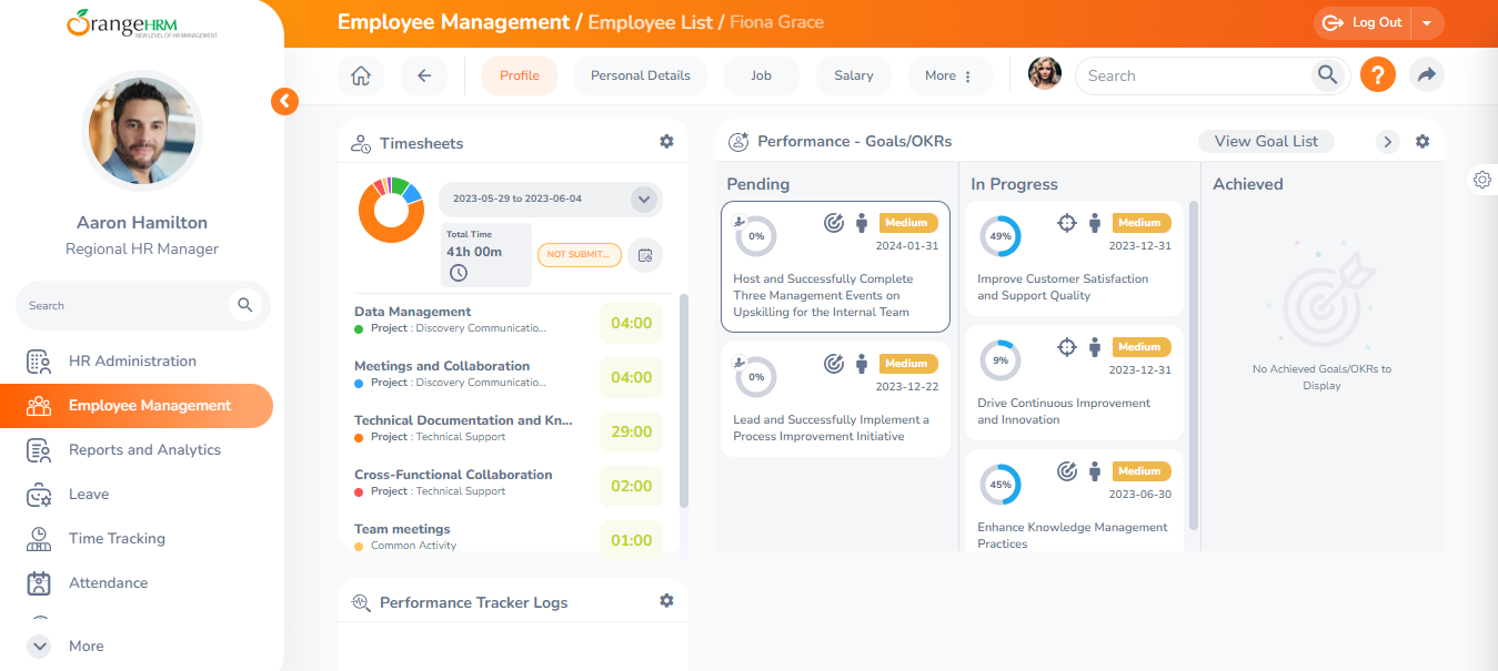 How to set up Goals/Objectives – OrangeHRM