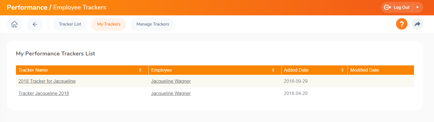How to view and add performance logs to your Performance Trackers ...