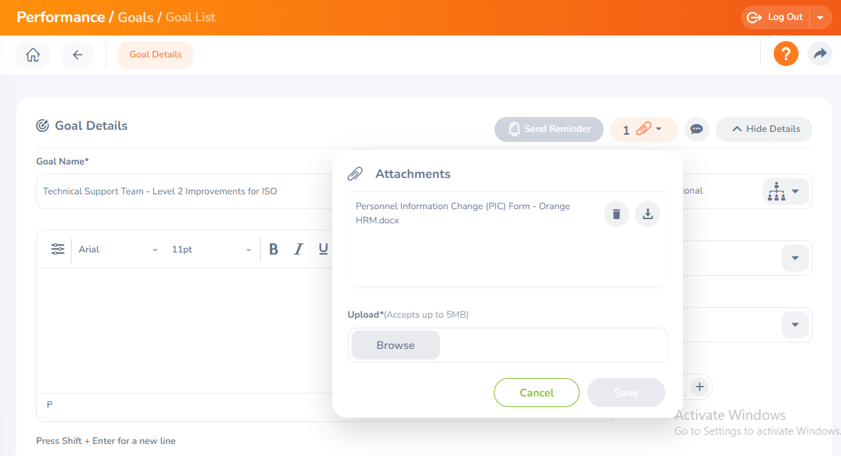 How to set up Goals/Objectives – OrangeHRM
