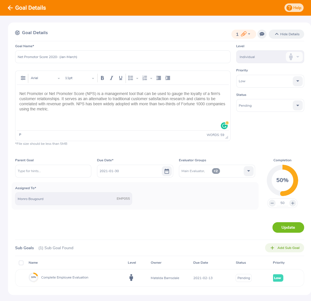 How to Create Goals/Objectives – OrangeHRM