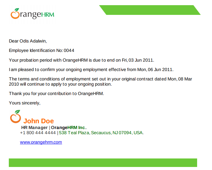 How to define and use Document Templates – OrangeHRM