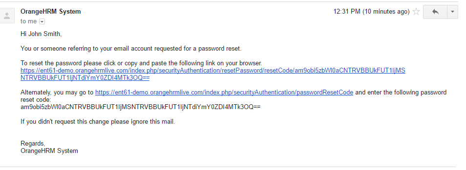 How to reset the password in OrangeHRM – OrangeHRM