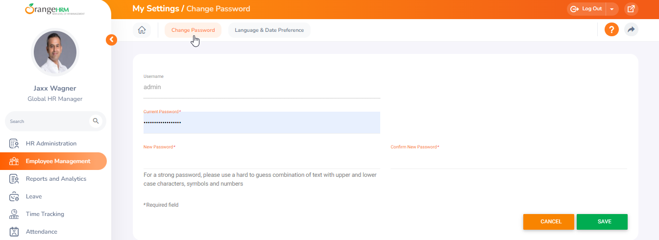 How to reset your password and to change the language under 'My ...
