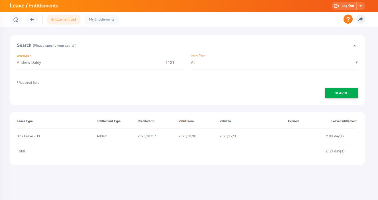 How to use the Leave Module – OrangeHRM