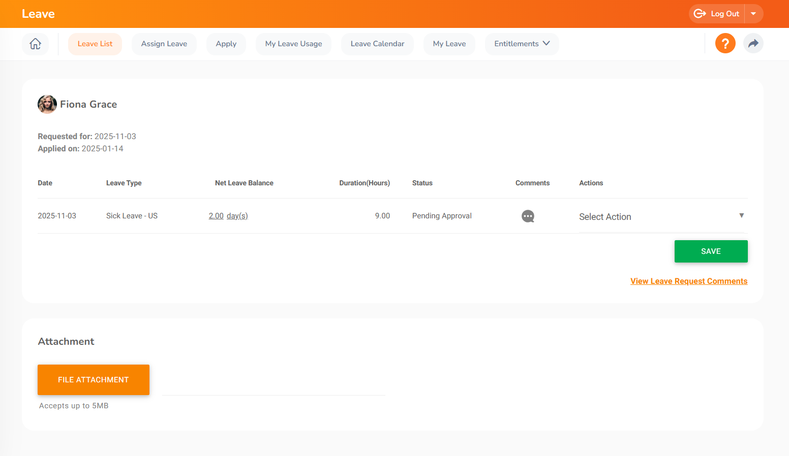 How to use the Leave Module – OrangeHRM